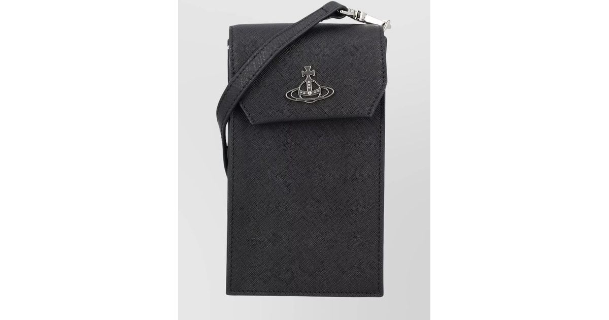 Vivienne Westwood Phone Bag Crossbody Strap in Black | Lyst
