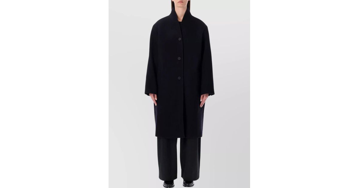 Studio Nicholson Cashmere Wool Tailored Coat in Blue | Lyst UK