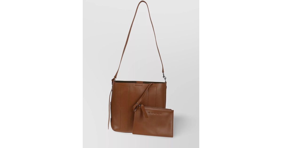 Hogan Small Hobo Shoulder Bag in Brown | Lyst