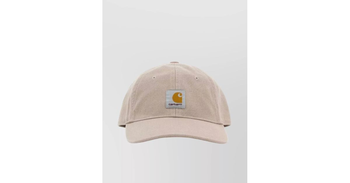 Carhartt Cotton Icon Cap Curved Brim in Natural for Men | Lyst