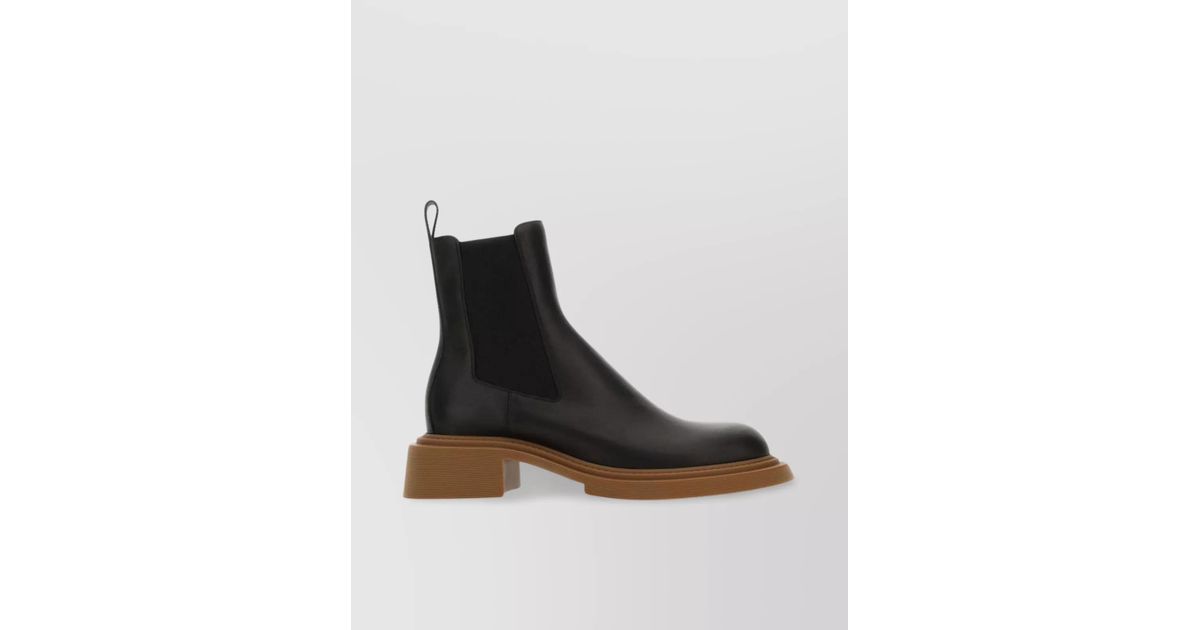 Loewe Versatile Elasticated Chelsea Boots in Black for Men | Lyst
