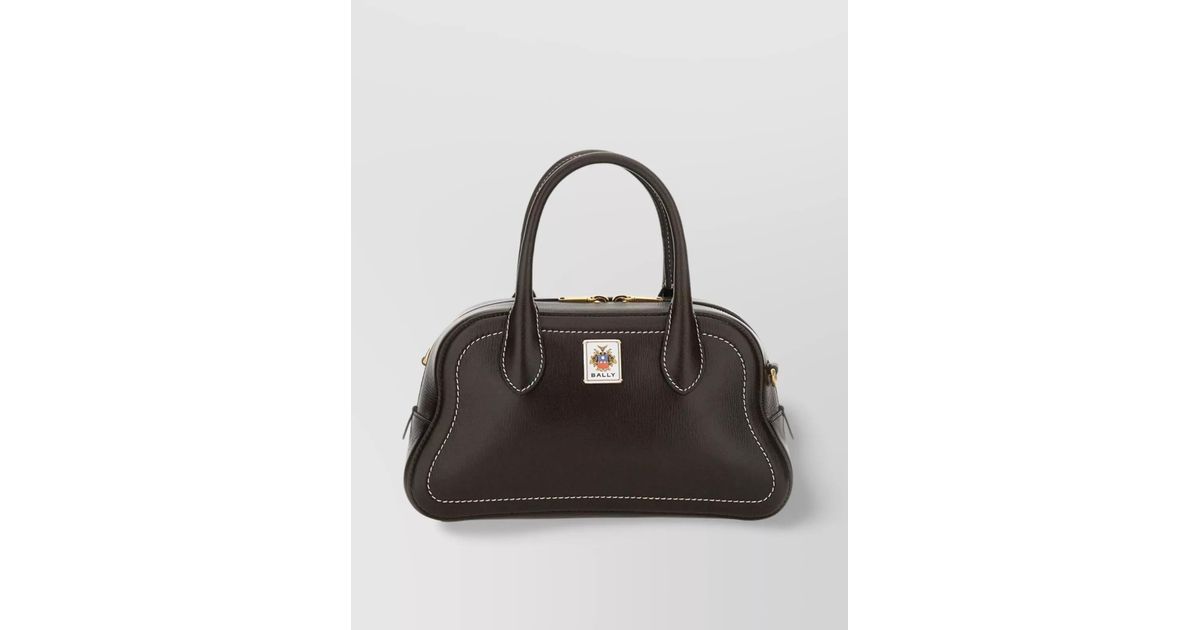 Bally Na Leather Crossbody Bag in Black | Lyst UK