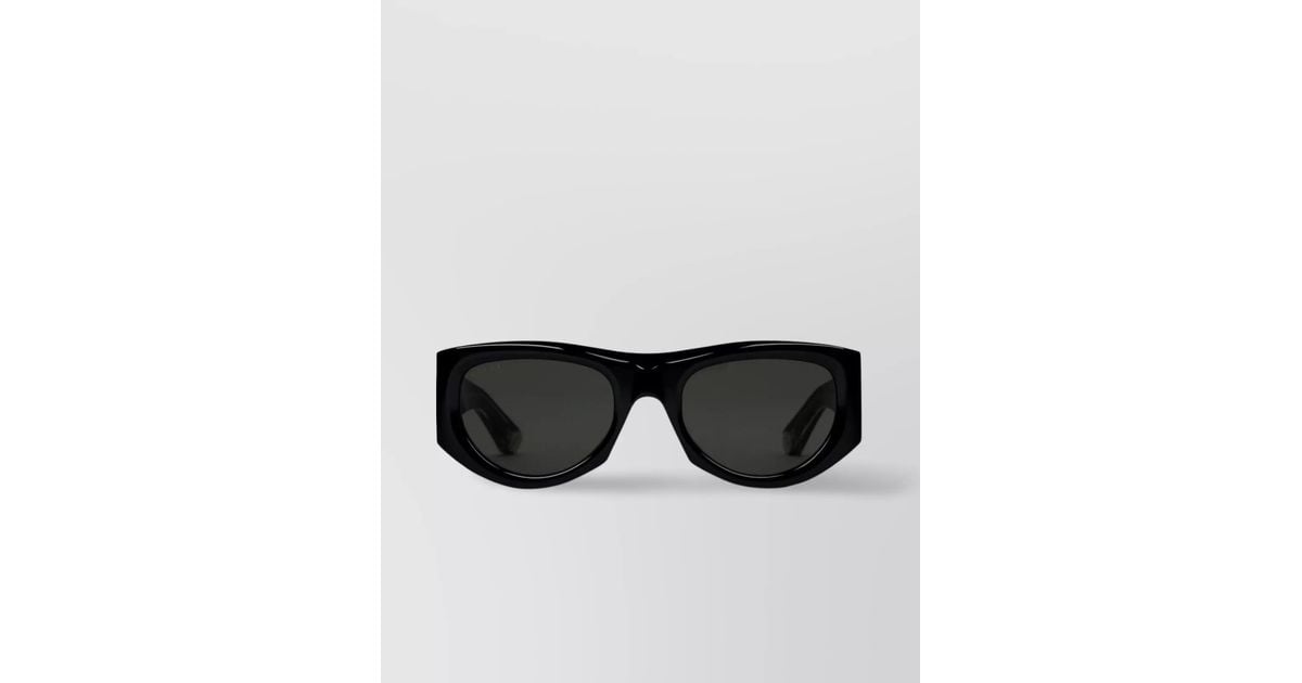 Gucci Bold Thick Frame Sunglasses in Black | Lyst UK