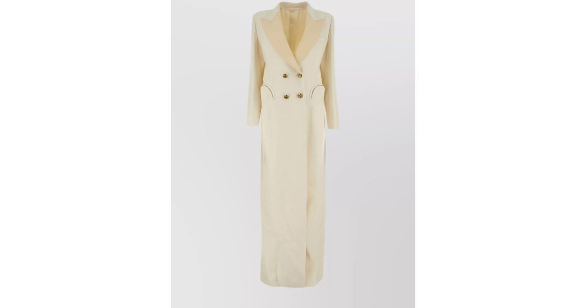 Blazé Milano Back Slit Heart Blazer Dress in White | Lyst