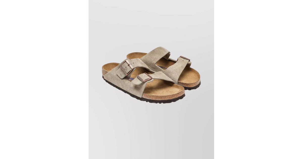 Birkenstock Suede Slide Cork Sole for Men | Lyst UK