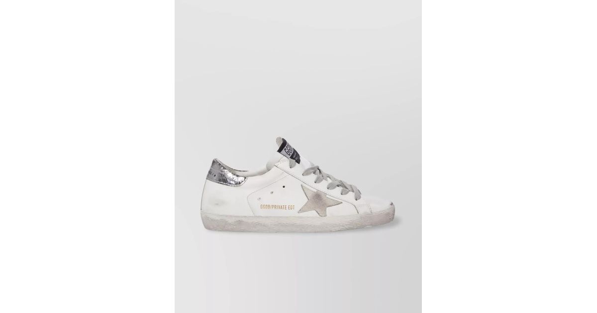 Golden Goose Metallic Heel Tab Rubber Sole Star Detail | Lyst