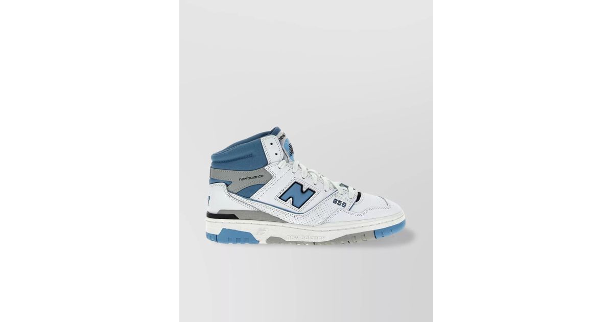 New Balance High-Top Sneakers With Perforated Detailing And Rubber Sole ...