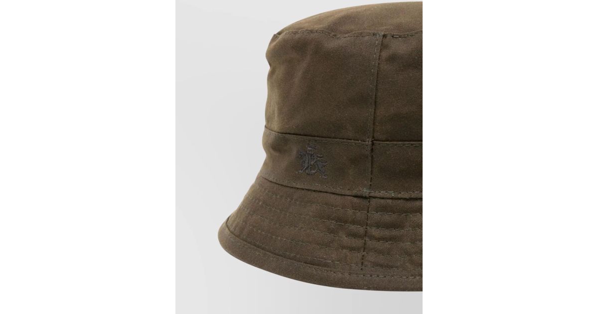 Baracuta Waxed Cotton Bucket Hat in Green for Men | Lyst UK