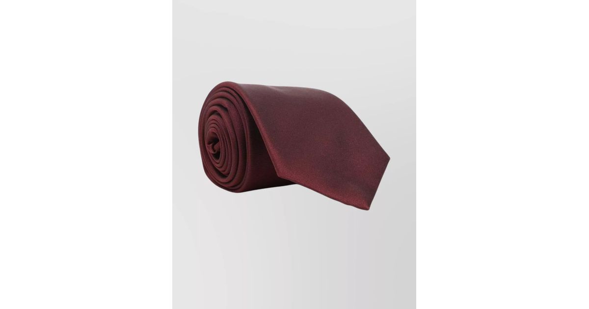 Giorgio Armani Traditional Silk Tie With Classic Design in Red for Men ...