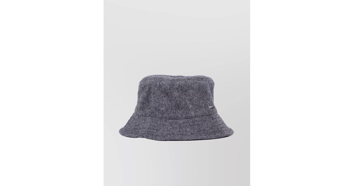 Our Legacy Soft Texture Wide Brim Bucket Hat in Blue | Lyst