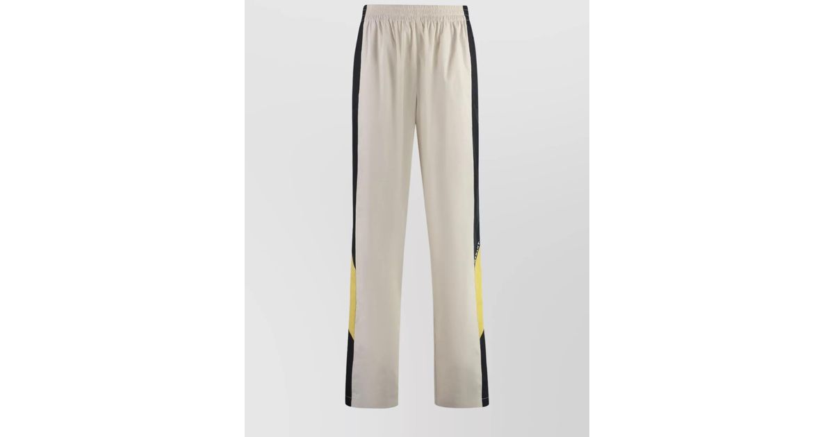 Isabel Marant Block Design Cotton Blend Trousers in White for Men | Lyst UK
