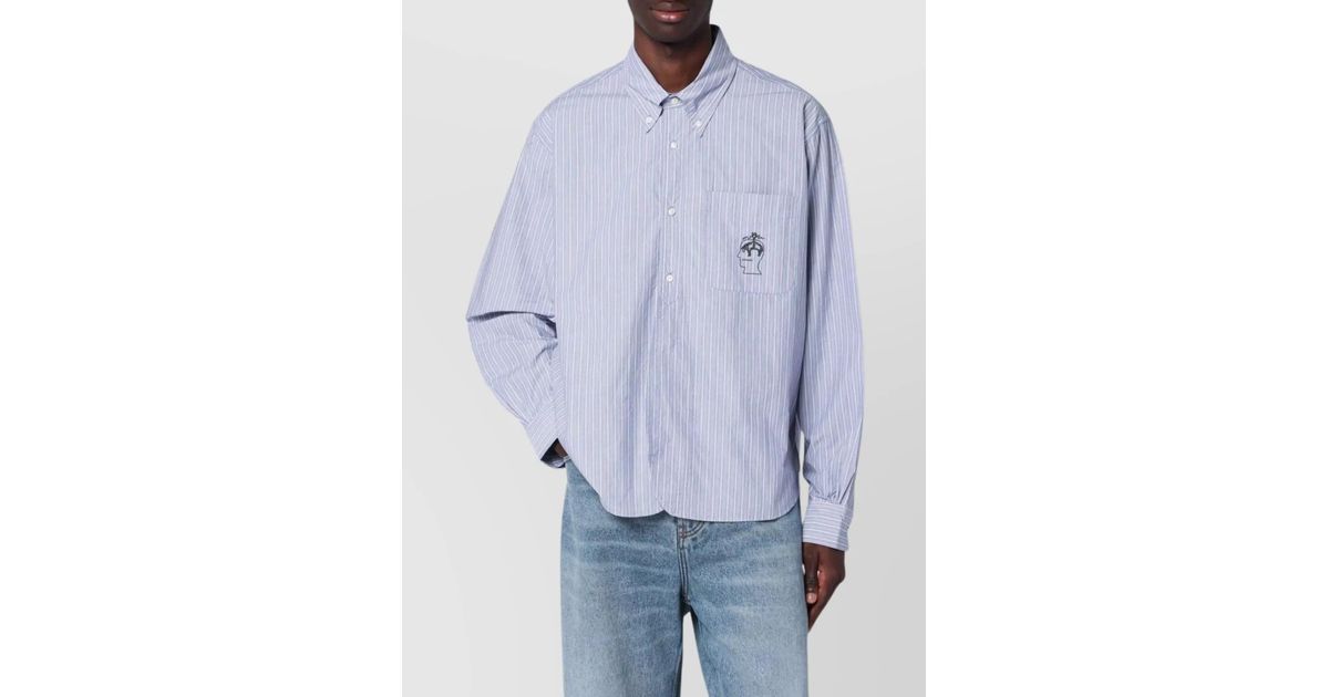 Brain Dead Brooks Brothers X Striped Shirt in Blue for Men | Lyst UK
