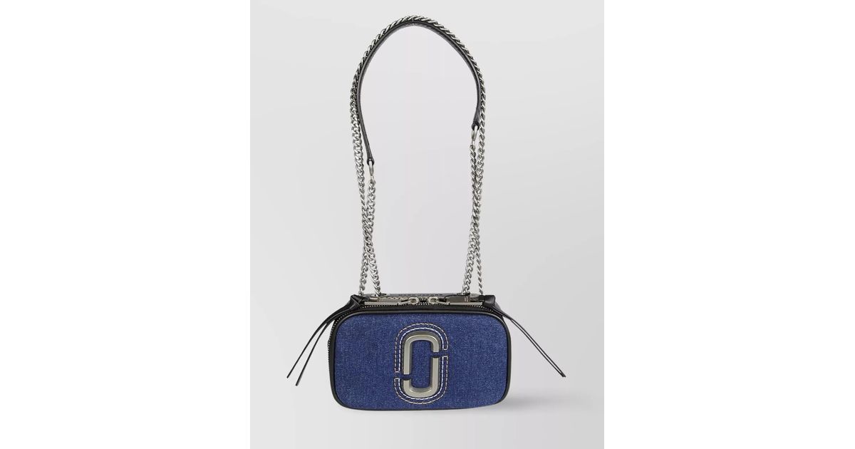 Marc Jacobs Snapshot Cross-Body Bag Chain Strap in Blue | Lyst