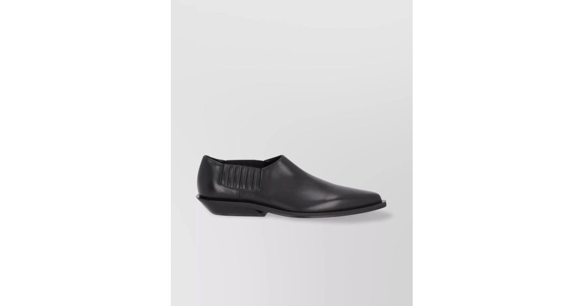 Ann Demeulemeester Pointy Micro Heel Cowboy Shiny Calf | Lyst