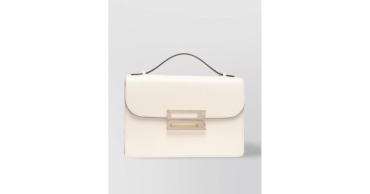 Victoria Beckham Rectangular Handle Shoulder Bag With Metal Hardware in ...