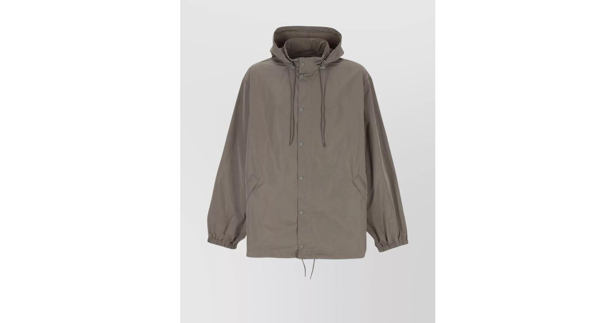 Balenciaga Windbreaker Jacket Adjustable Features in Gray for Men | Lyst