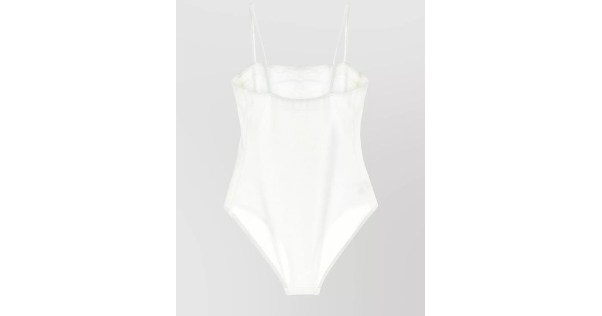 Eres Swimsuit Featuring Scoop Neckline And High-Cut Leg in White | Lyst