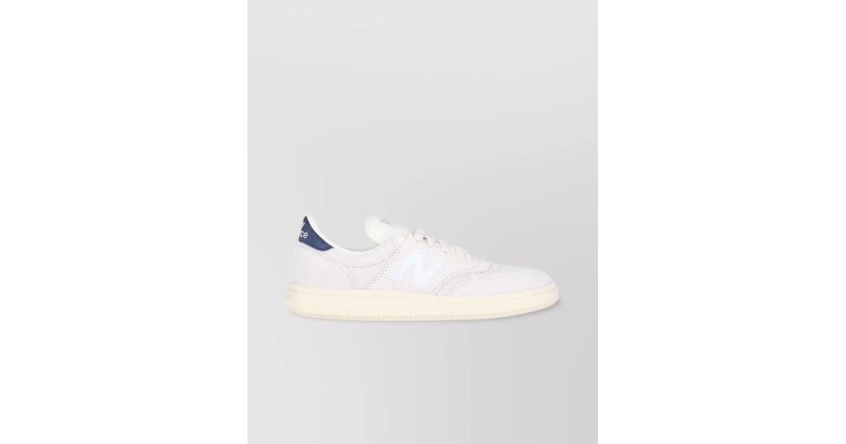 New Balance Suede Low-Top Sneakers in Natural | Lyst