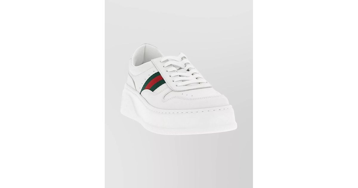 Gucci Sneakers With Platform And Perforated Design in White | Lyst UK