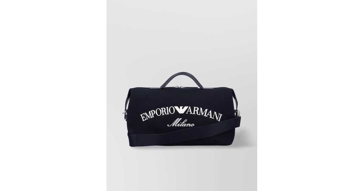 Emporio Armani Top Handle Carryall With Detachable Strap in Blue for ...