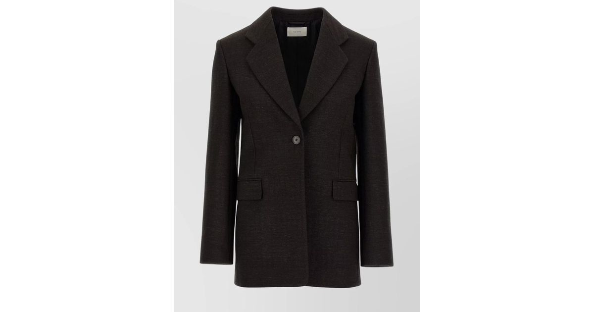 The Row Vermont Blazer Featuring Back Vent in Black | Lyst UK