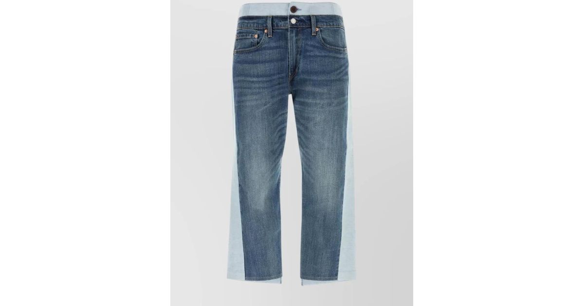 Junya Watanabe Contrasting Tone Denim Jeans in Blue for Men | Lyst