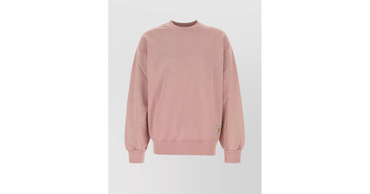 Carhartt Hudson Sweat Cotton Cuffs And Hem in Pink for Men | Lyst UK