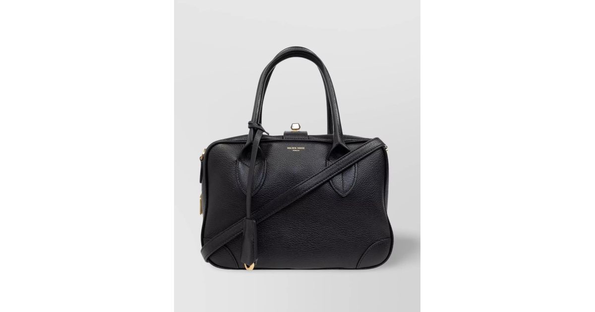 Golden Goose Shoulder Strap Tote Bag Rectangle Body in Black | Lyst