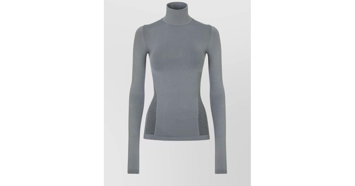 Fendi Seamless Technical Fabric Ski Jersey in Blue | Lyst