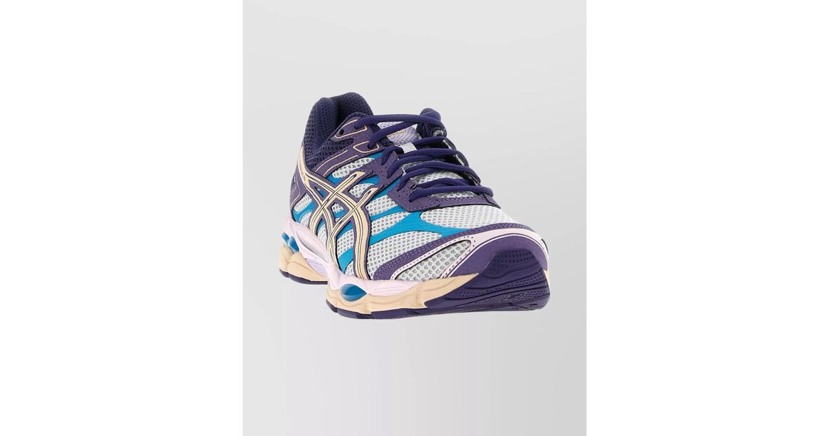 Asics Leather Low-Top Sneakers in Blue | Lyst UK