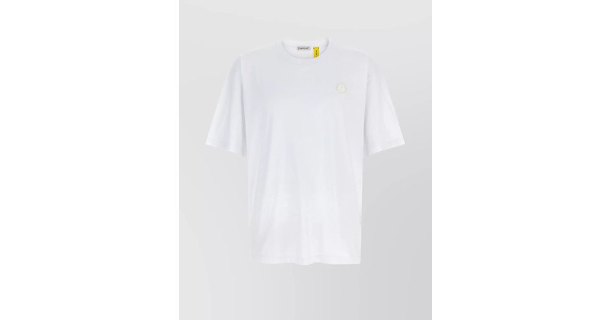 Moncler Genius Cotton Crew-Neck Short-Sleeve T-Shirt in White for Men ...