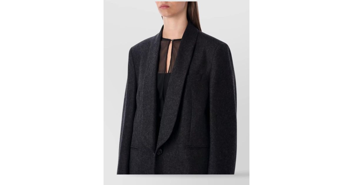 Our Legacy Long Lapel Coat Side Pockets in Black | Lyst UK