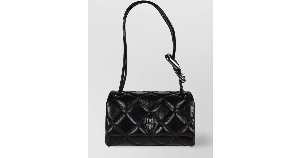 Marc Jacobs Dual Quilted Top Handle Shoulder Bag in Black | Lyst