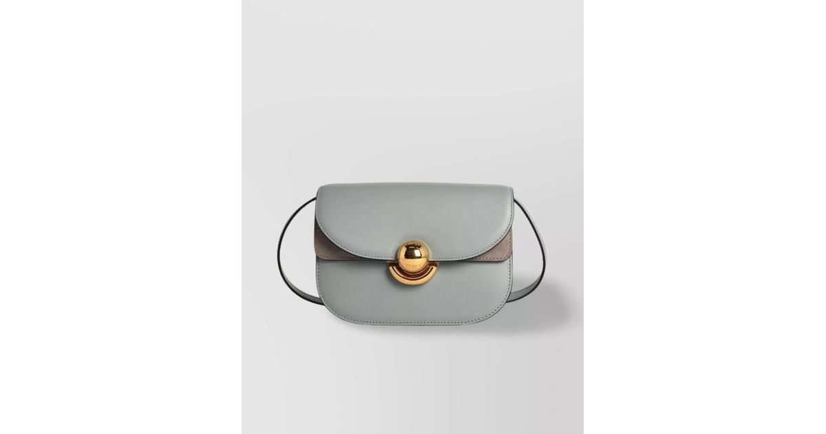 Furla Mini Crossbody Bag 'Sfera' Leather in Gray | Lyst