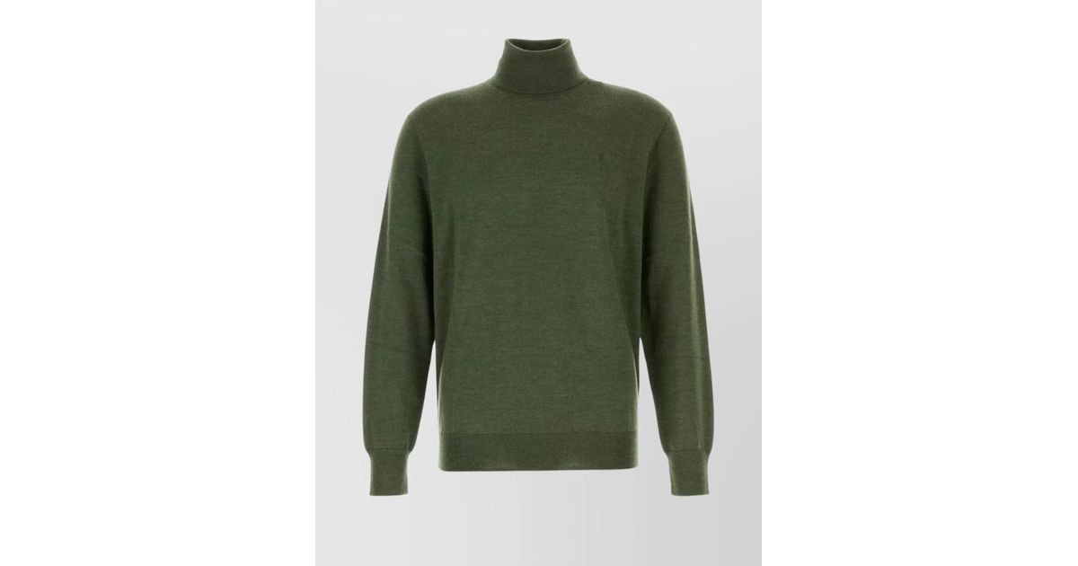 Polo Ralph Lauren Turtleneck Wool Sweater Long Sleeves in Green for Men ...