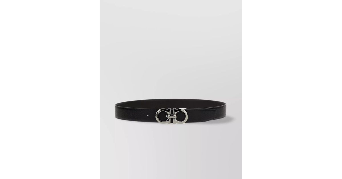 Ferragamo Reversible Belt With Adjustable Fit And Textured Finish in ...