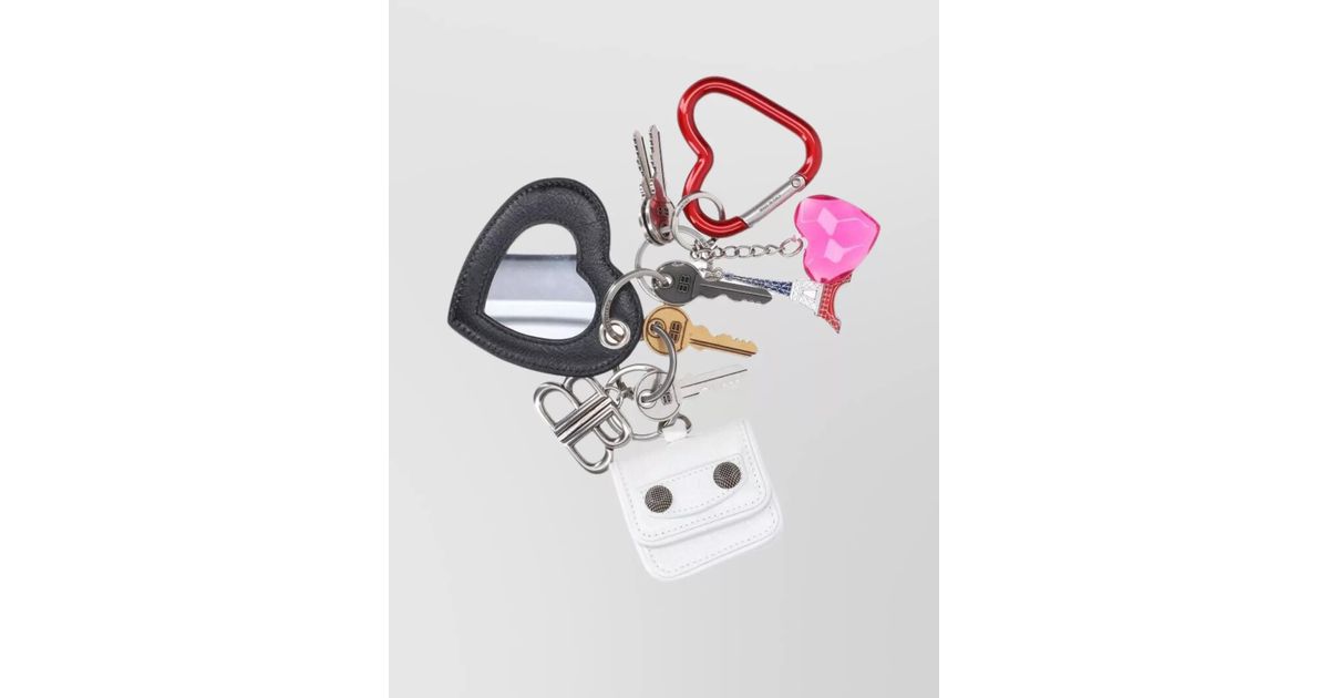 Balenciaga Key Holders With Eiffel Tower Charm in White | Lyst UK