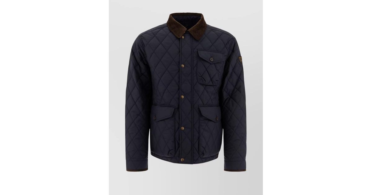 Polo Ralph Lauren Jacket Quilted Design Front Pockets in Blue for Men ...