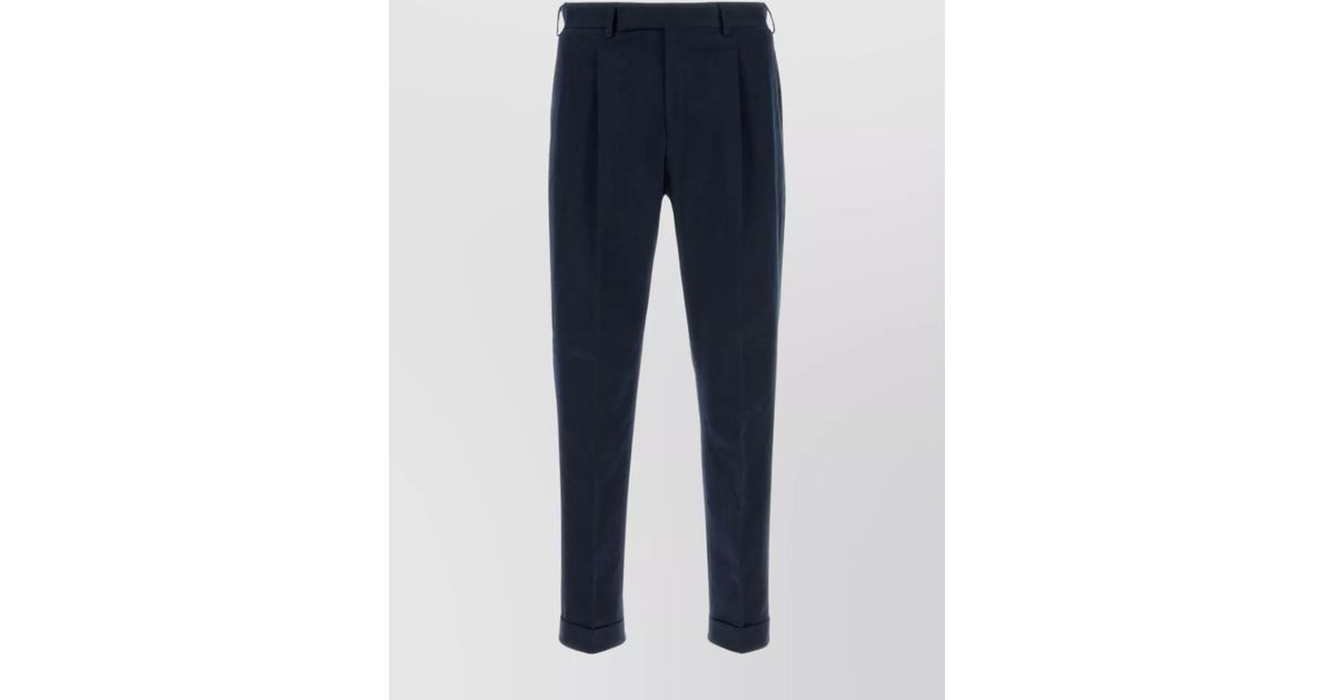 PT Torino Pant Stretch Cotton Back Pockets in Blue for Men | Lyst UK
