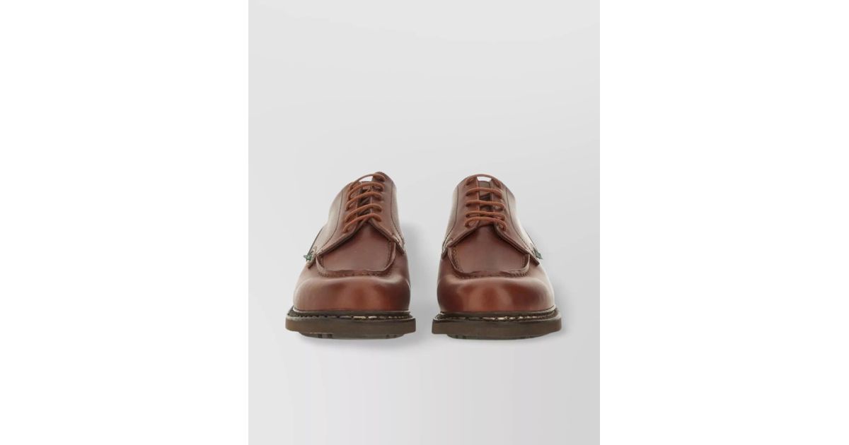 Paraboot Leather Lace-Up Shoes in Brown for Men | Lyst