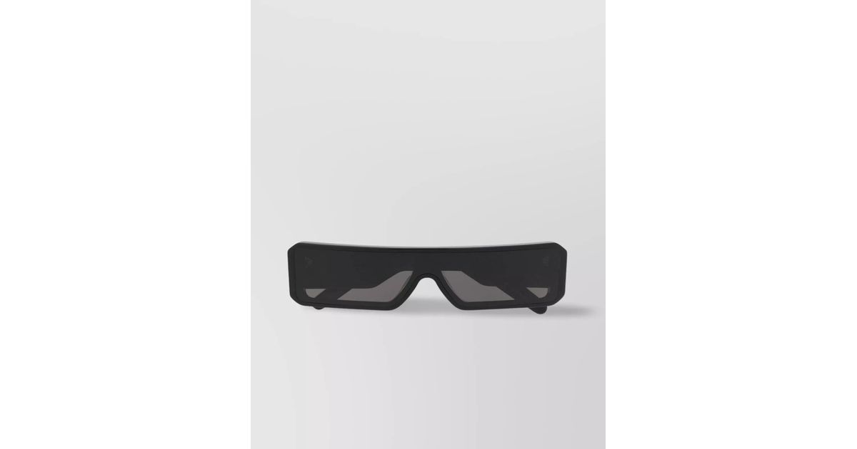 Rick Owens Square Frame Sunglasses Uv Protection in Black | Lyst