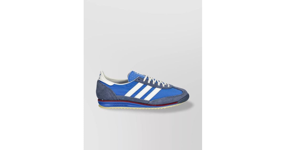 adidas Suede Panel Sneaker Contrasting Sole in Blue | Lyst UK
