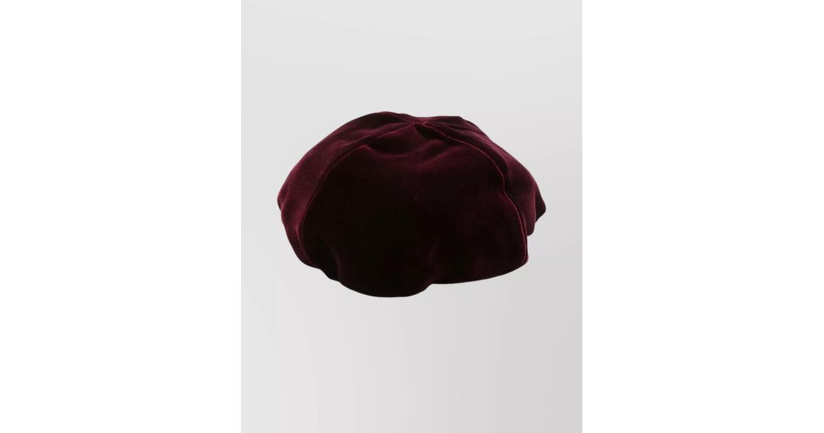 Emporio Armani Velvet Soft Texture Casual Hat Collection in Red | Lyst UK