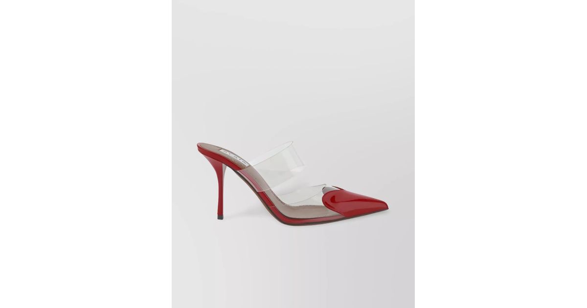 Alaïa Almond Toe Leather Stiletto Heel Pumps in Pink | Lyst
