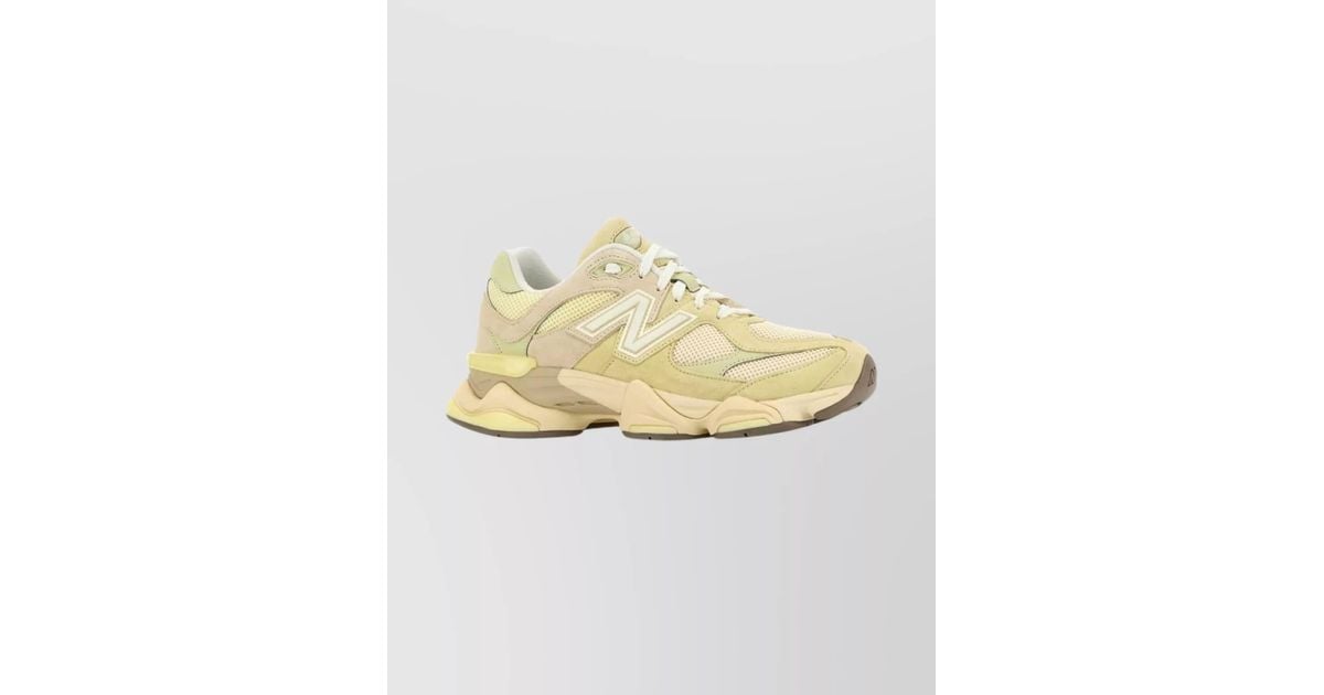 New Balance Mesh And Suede 9060 Sneaker Design in Metallic | Lyst