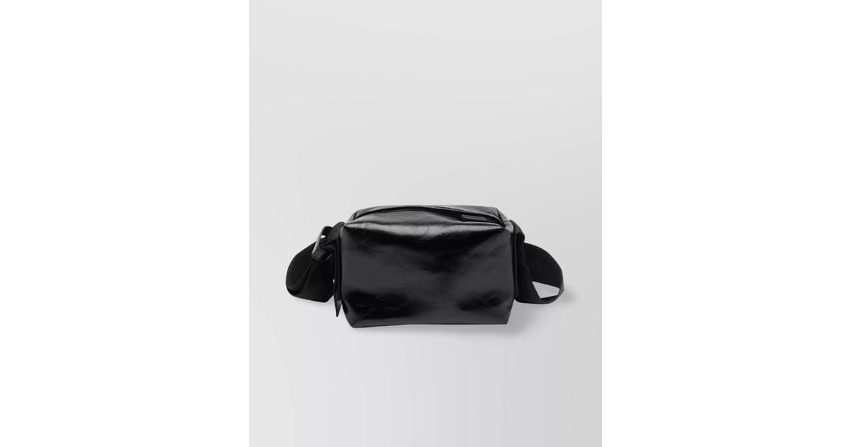 Uma Wang Leather Shoulder Bag in Black | Lyst