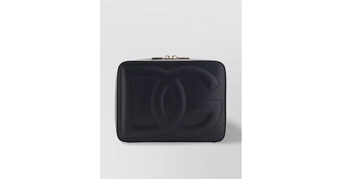 Dolce & Gabbana Rectangular Leather Shoulder Bag With-Tone Hardware in ...