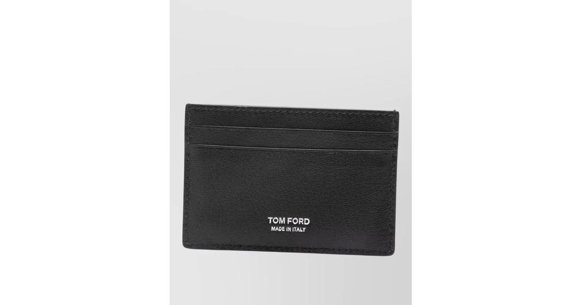 Tom Ford Leather Card Holder Compact Design in Black for Men | Lyst UK