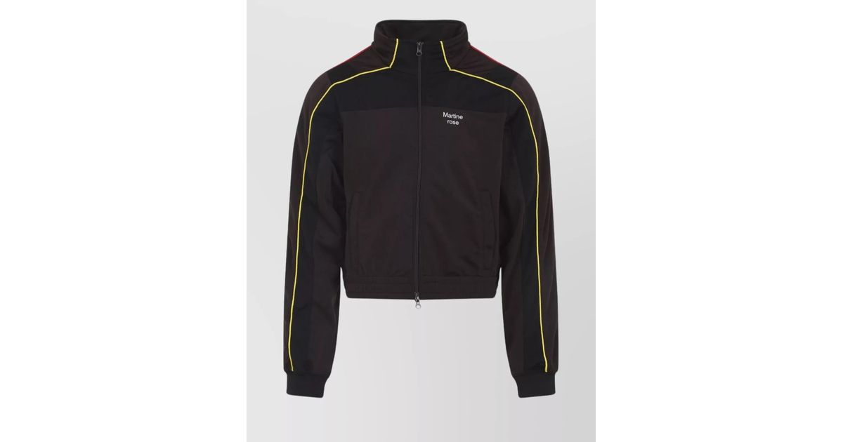 Martine Rose High Collar Track Jacket With Side Pockets in Black for ...
