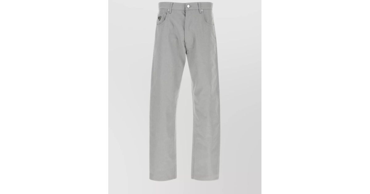 Prada Denim Jeans Belt Loops in Gray for Men | Lyst